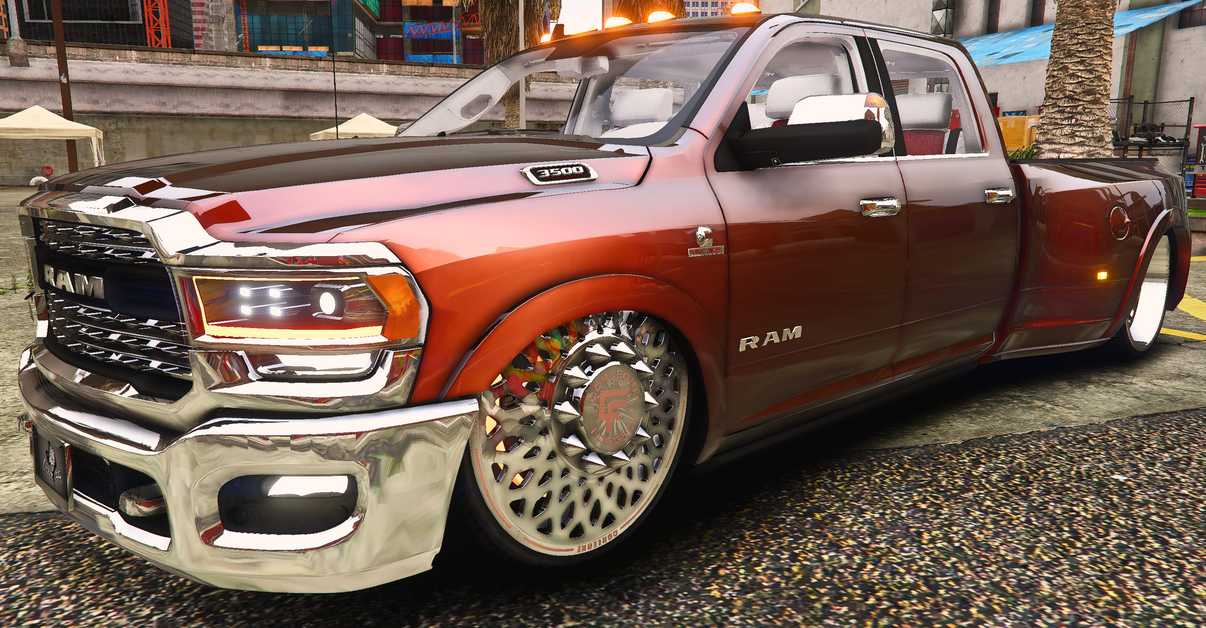 Custom Slammed Dually Dodge Ram 3500 On Corleone Forged Wheels – The Garage