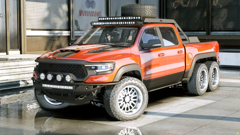 (Debadged) Dodge Ram TRX 6x6 v10 – The Garage