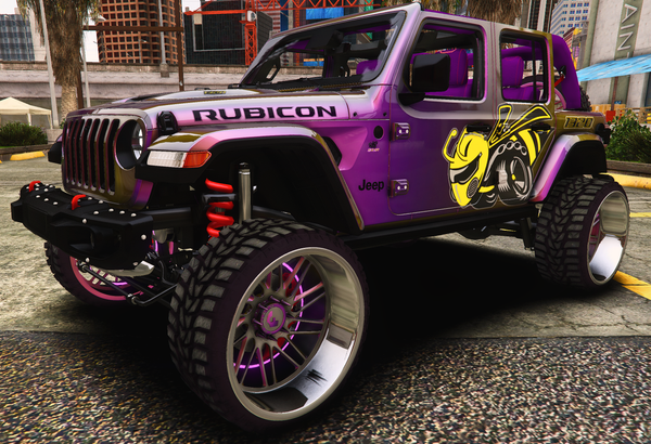 Custom 1320 Scatpack Jeep Rubicon 4x4 On Forgiatos Rims [Glowing Disc ...