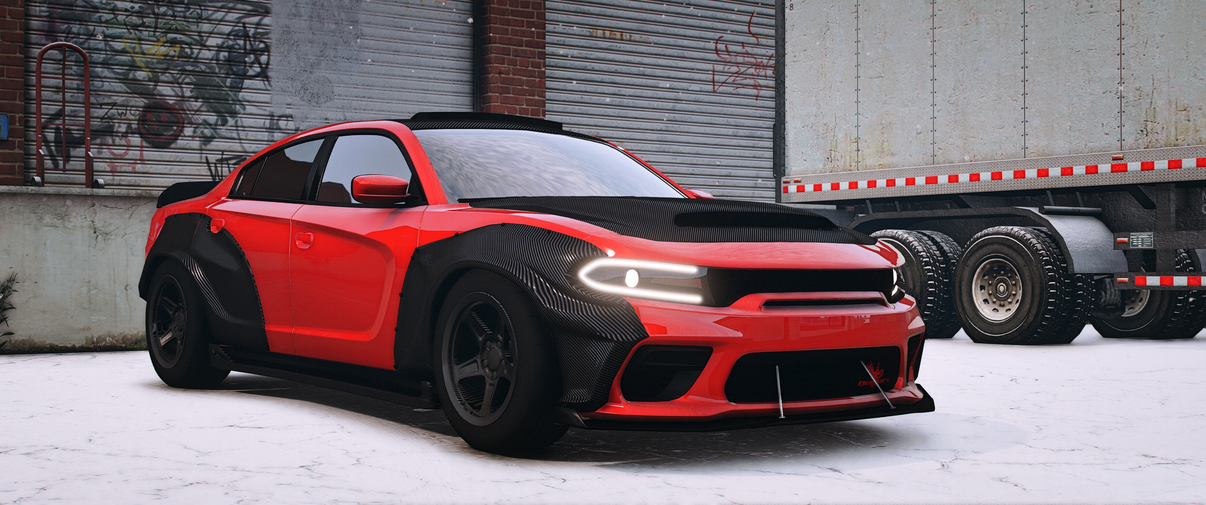 Custom 2021 Dodge Charger Demon Carbon Body Widebody – The Garage