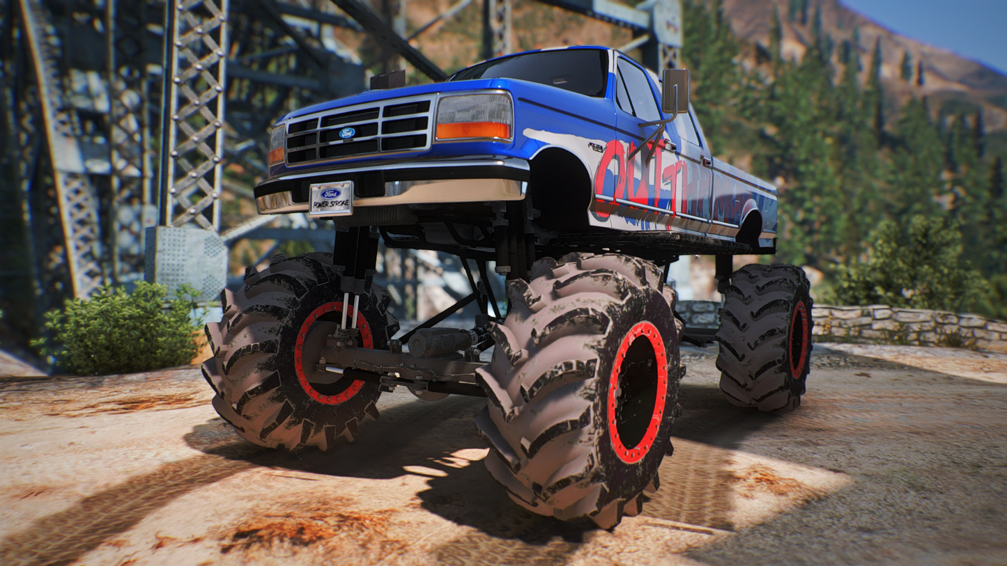 Out Tha Mud F350 Mega Truck – The Garage