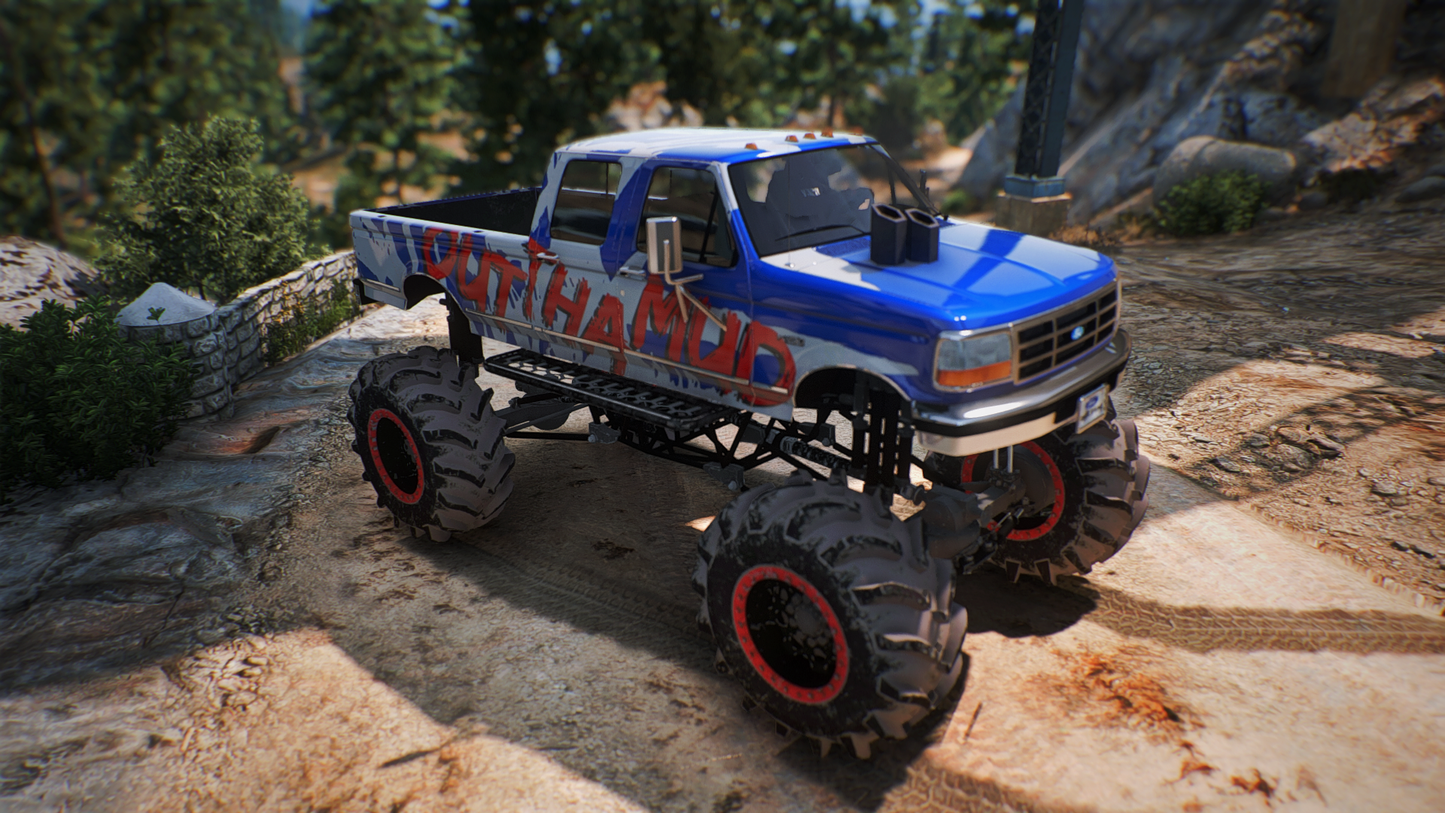 Out Tha Mud F350 Mega Truck – The Garage